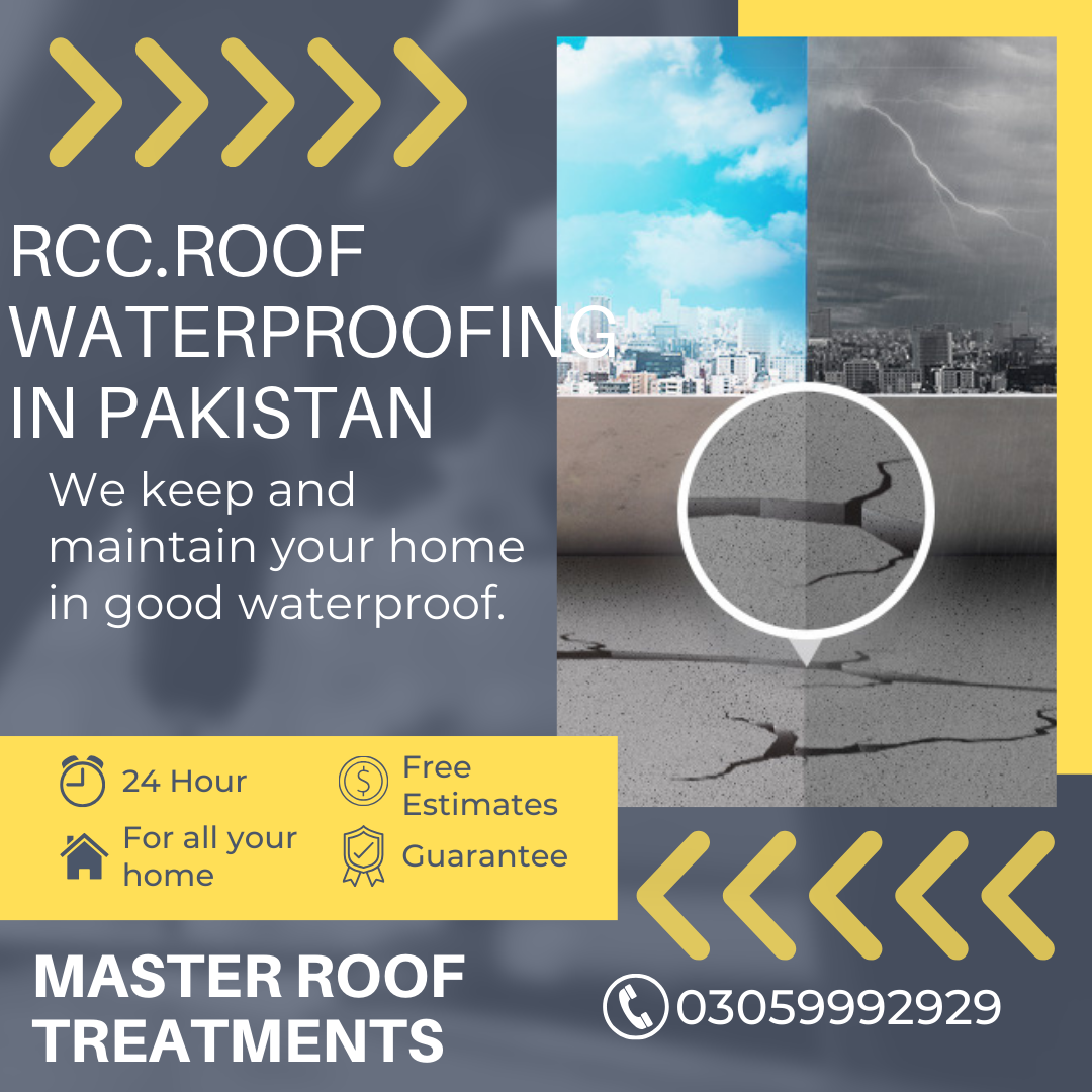 RCC roof waterproofing in Pakistan 03059992929 - roof waterproofing ...